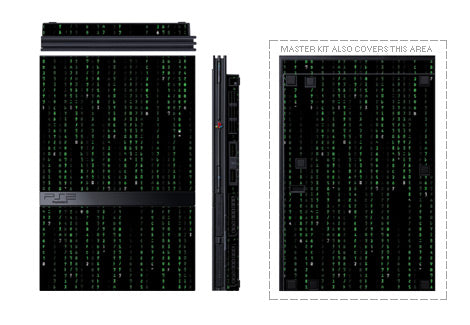 Sony PS2 Slim Skin - Matrix Style Code
