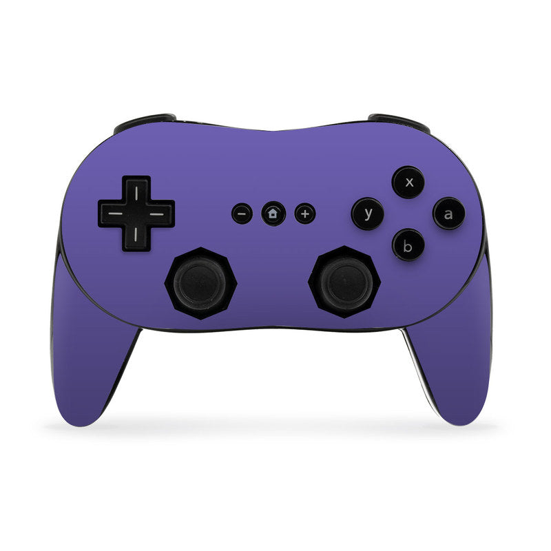 Solid State Purple - Nintendo Wii Classic Controller Pro Skin