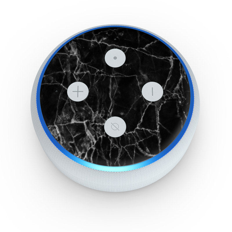 Black Marble - Amazon Echo Dot (3rd Gen) Skin