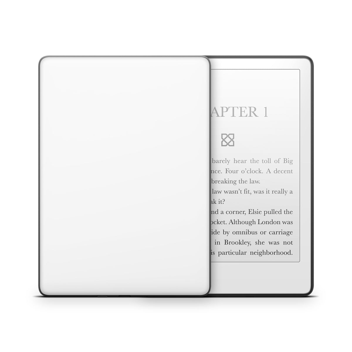 Solid State White - Amazon Kindle Skin