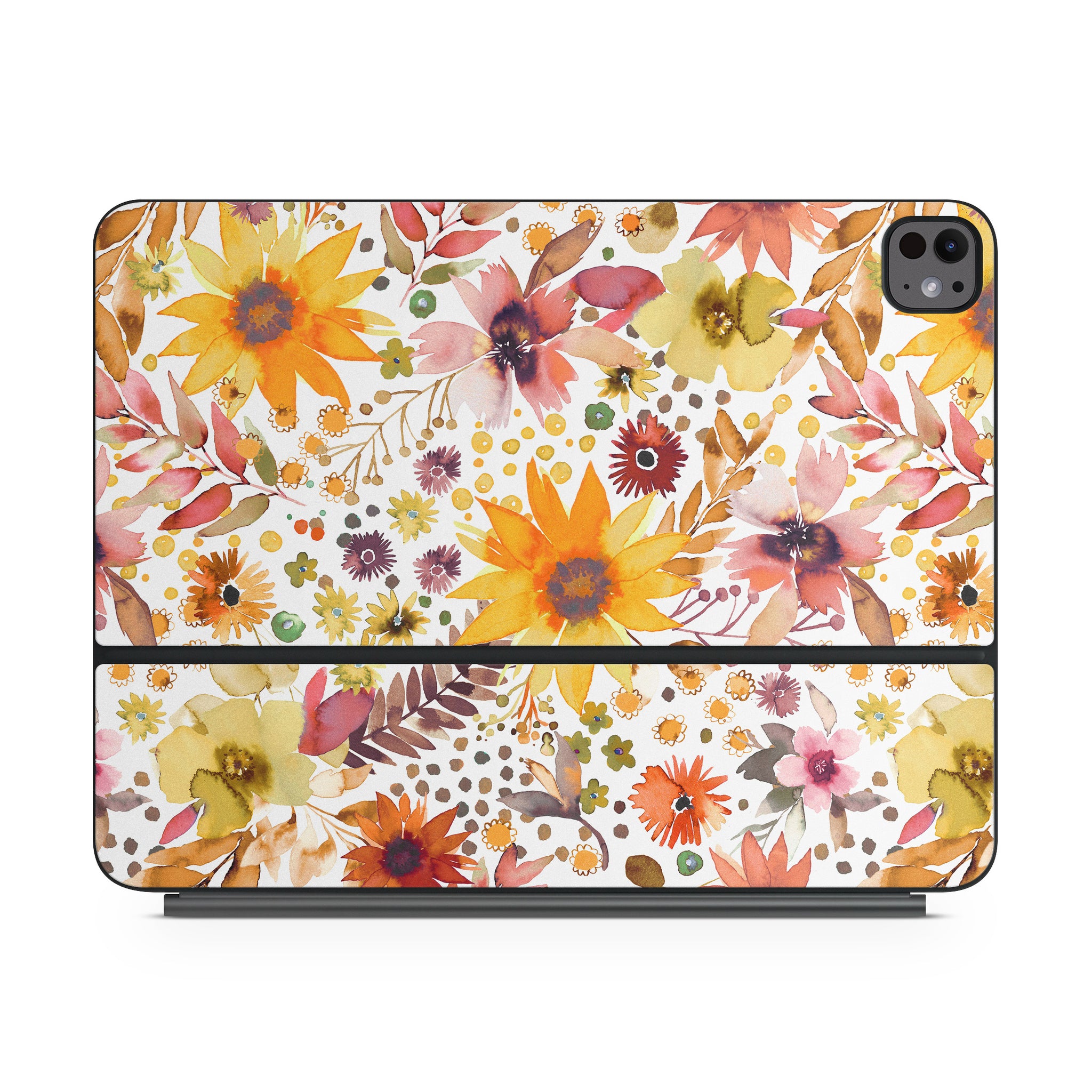 Summer Watercolor Sunflowers - Apple Magic Keyboard for iPad Skin