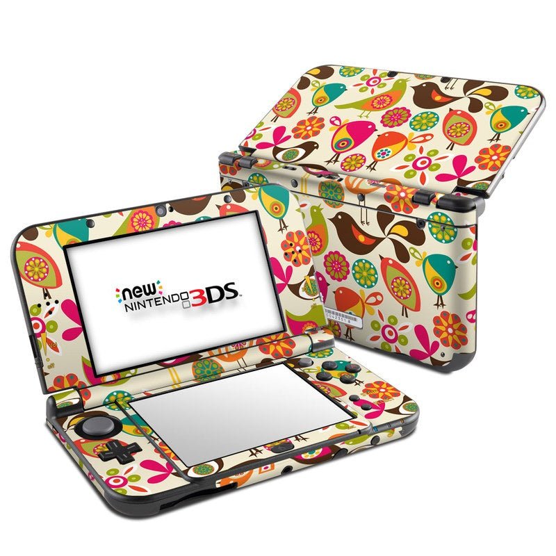 Bird Flowers - Nintendo 3DS LL Skin