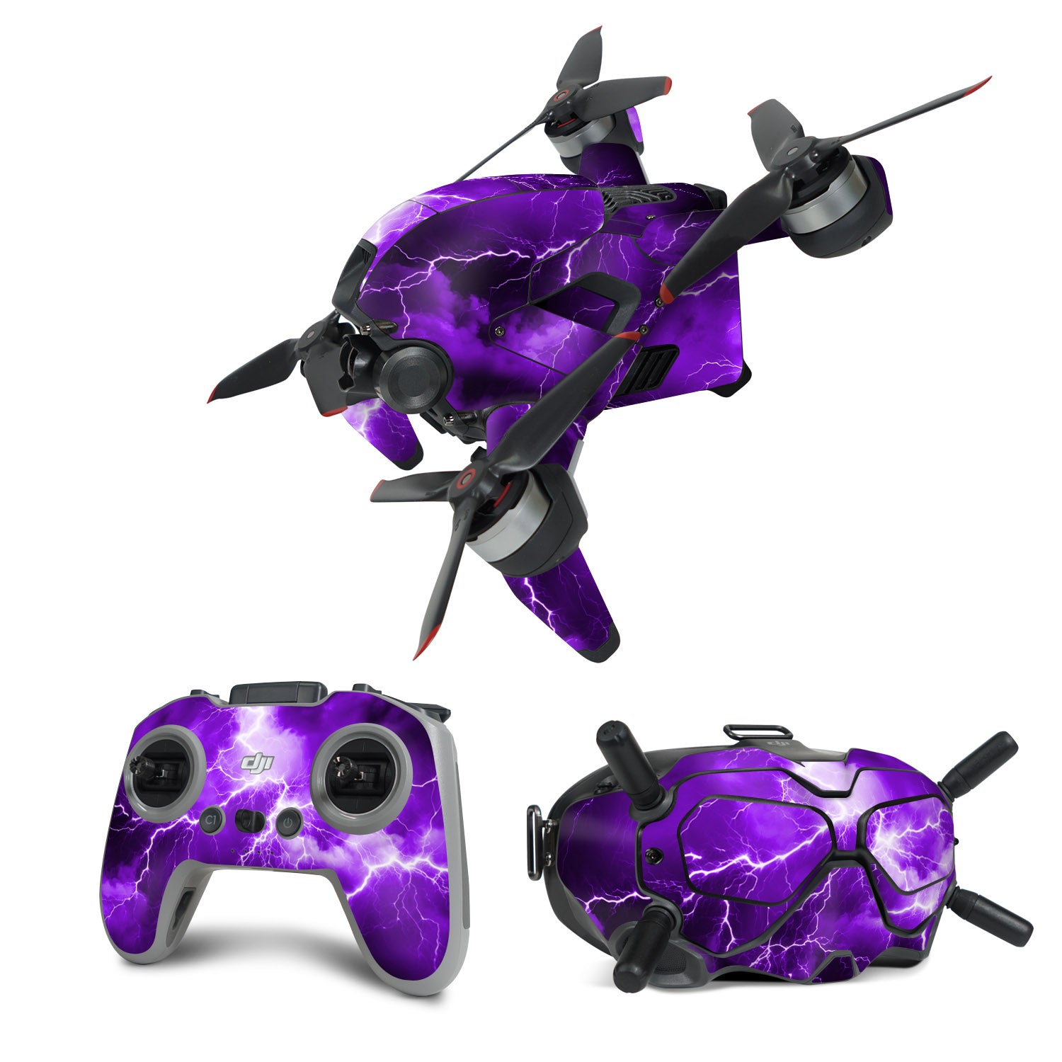 Apocalypse Purple - DJI FPV Combo Skin