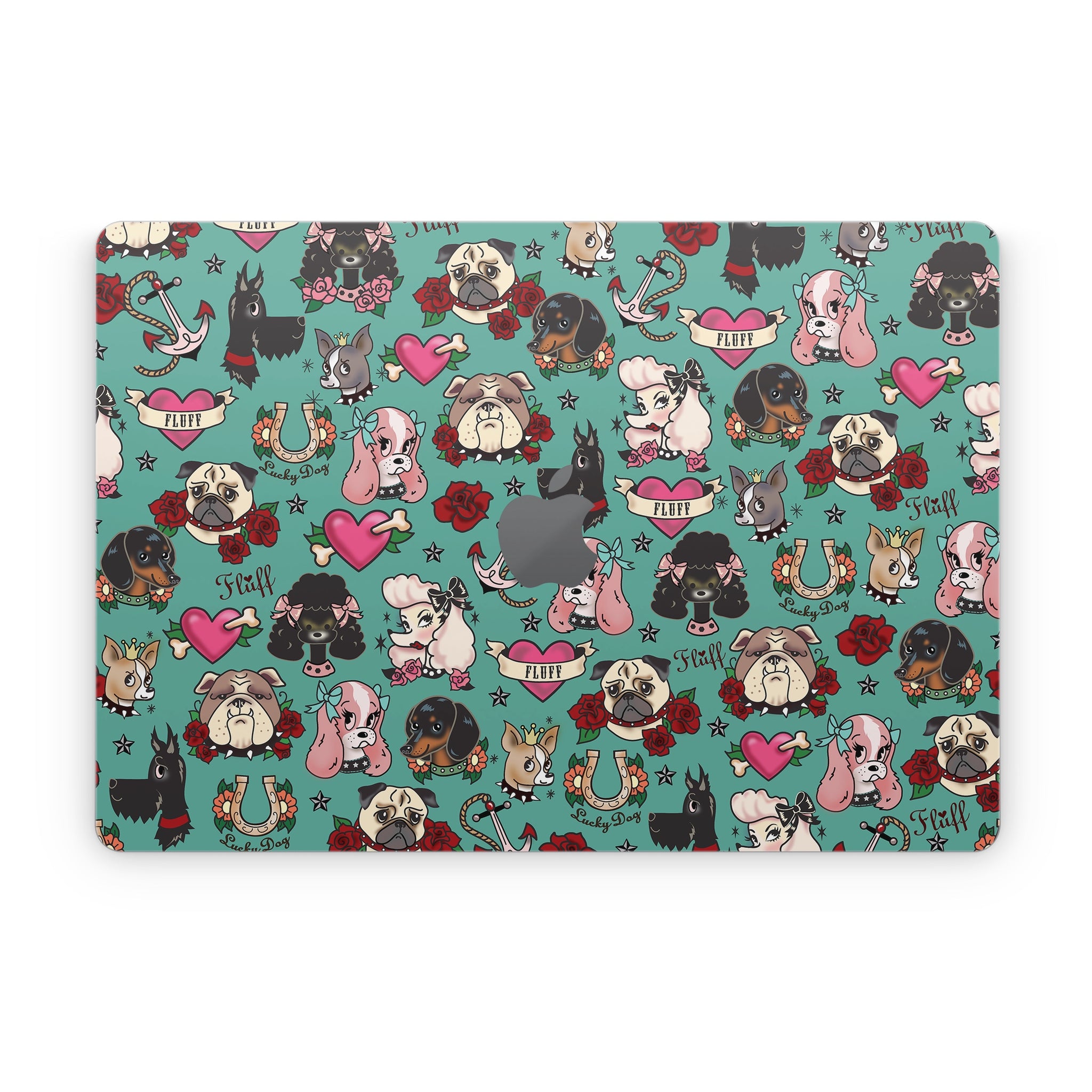 Tattoo Dogs - Apple MacBook Skin