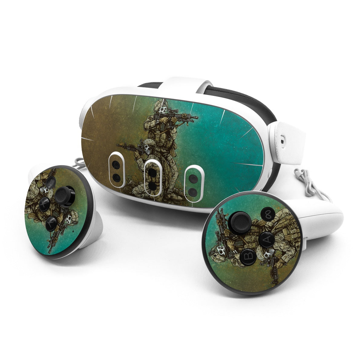 Meta Quest 3 Helmet Skins Meta Quest 3 Skin - Distressed American Flag ...