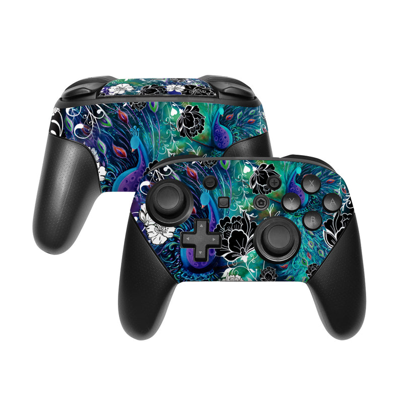 Peacock Garden - Nintendo Switch Pro Controller Skin