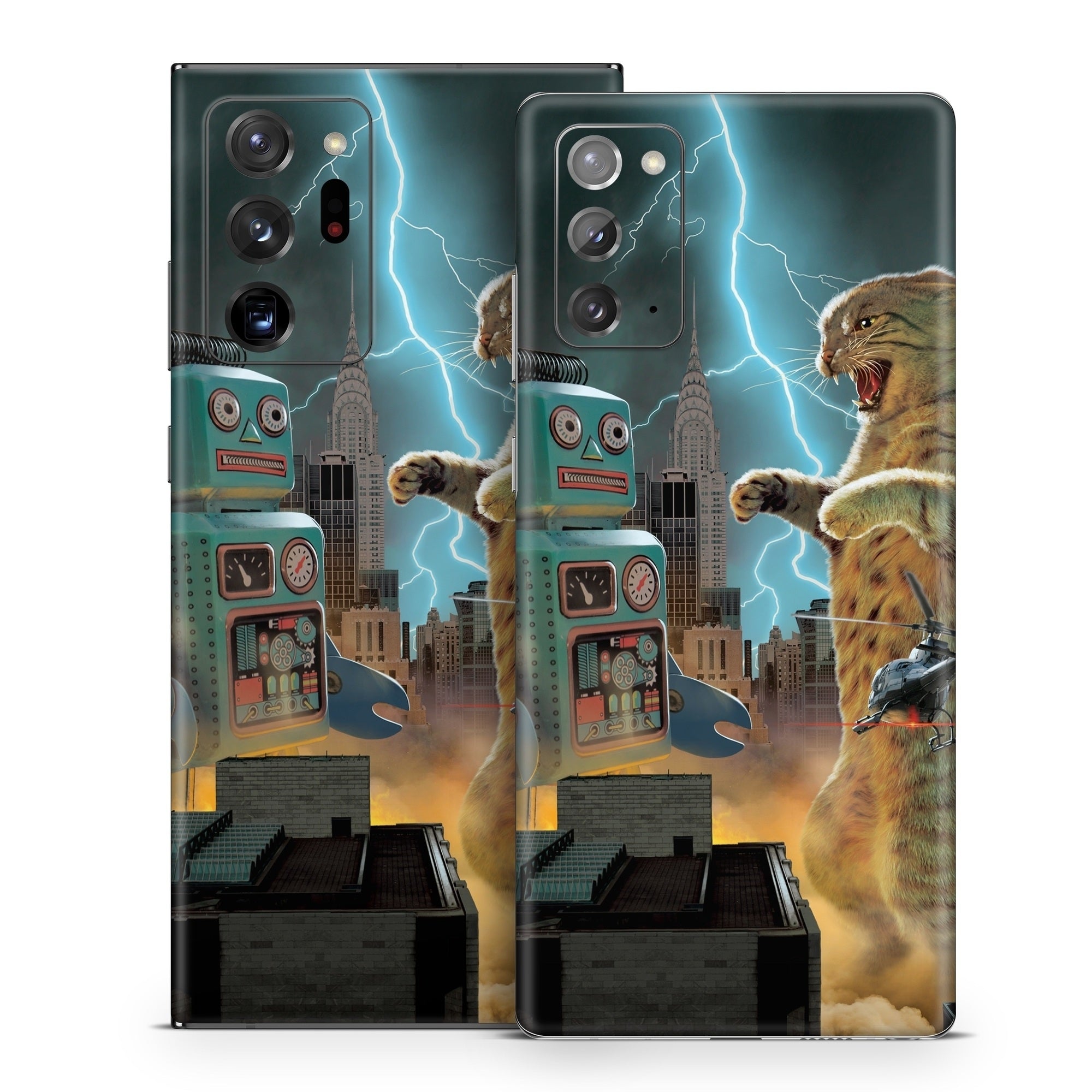 Catzilla Vs Robot - Samsung Galaxy Note 20 Skin