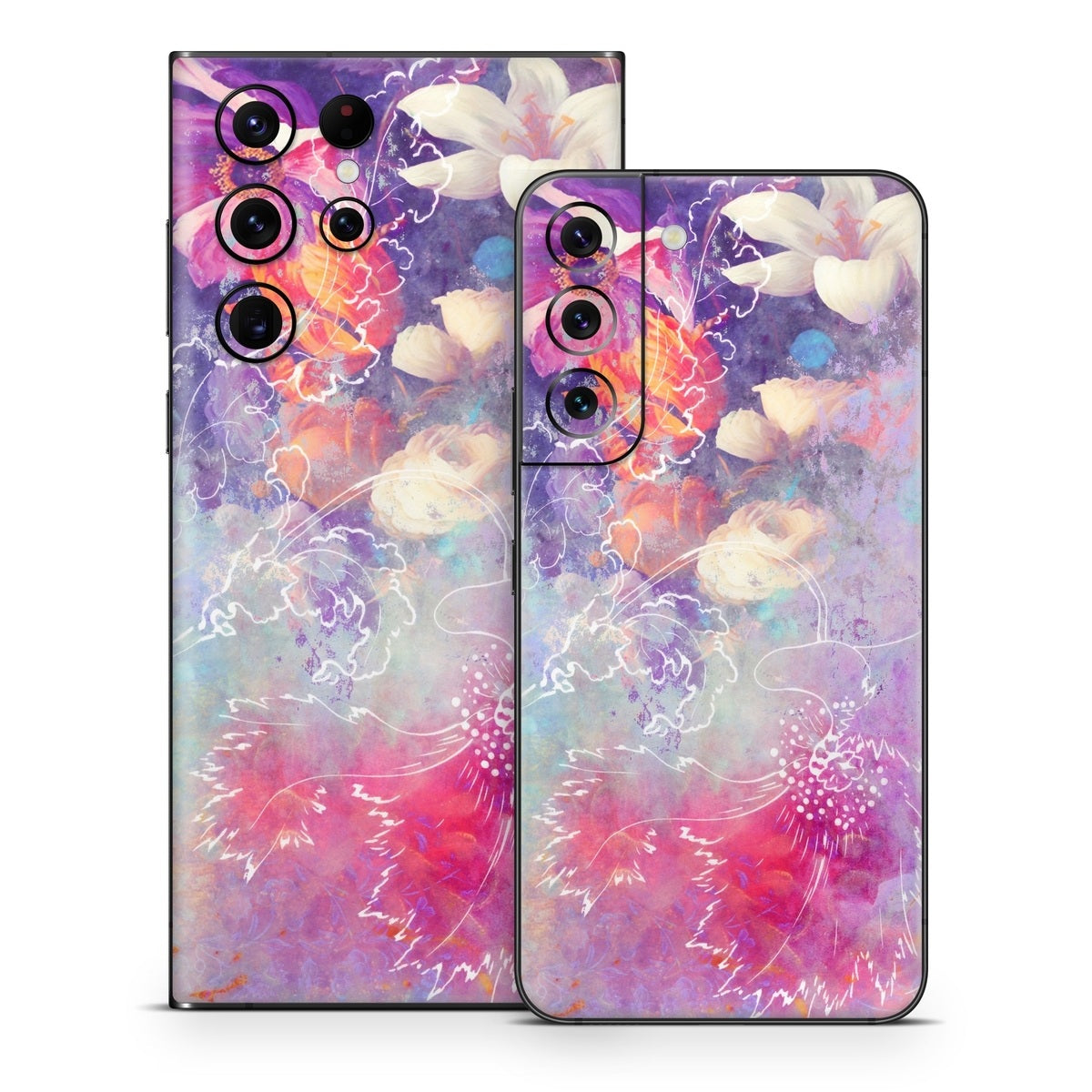 Sketch Flowers Lily - Samsung Galaxy S22 Skin