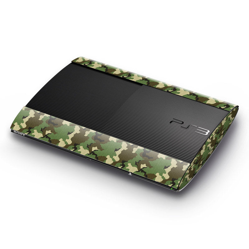 Woodland Camo - Sony PS3 Super Slim Skin