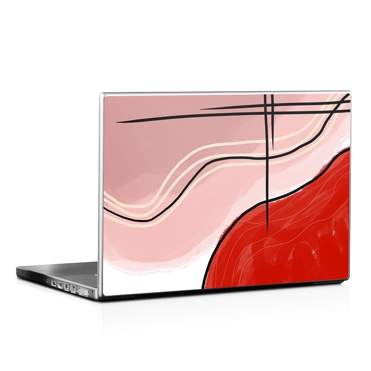 Abstract Red - Laptop Lid Skin
